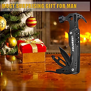 Gifts for Men Dad ,Multitool Hammer Camping Accessories Survival Gear and Equipment,Cool & Unique Birthday Gifts for Dad Husband Boyfriend, Outdoor Hunting,Hiking,Fishing,Emergency Escape Tool