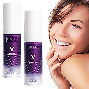 Purple Toothpaste for Teeth Whitening,2PCS Whitening Toothpaste,Teeth Whitening Toothpaste,Color Corrector Toothpaste