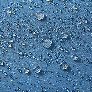 puredown® Outdoor Waterproof Throw Pillows, 20 x 20 Inch Feathers and Down Filled Decorative Square Pillows for Garden Patio Bench, Pack of 2, Blue