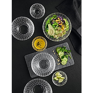 Nachtmann Bossa Nova Round Crystal Dip Bowls, Set of 4, Serving Dish for Sauce, Salsa, Ice Cream, and Dips, Giftable, 3.5 Ounce, Clear, Dishwasher Safe