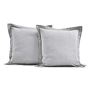 Lush Decor Gray and White Farmhouse Recycled Yarn-Dyed Cotton Stripe 5-Piece Comforter Set (King)