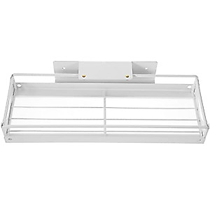 Alipis Clear Shelves Sliding Under Sink Organizers Pull Out Cabinet Organizer Storage Carbon Steel Sink Storage Drawer Shelf for Kitchen Bathroom Organizer White Storage Drawers