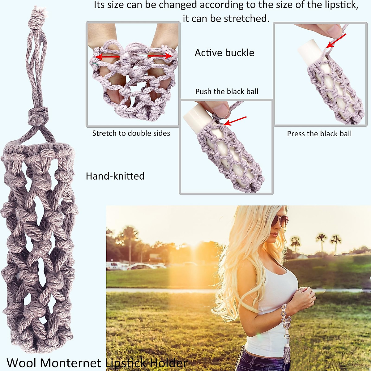 BIHRTC Boho Macrame Keychain Multicolor Daisy Bracelet Wrist Lanyard with Wallet Lipstick Holder Handmade Durable Floral Lanyard Car Key Keyring Wrist Key Chain for Women Girls