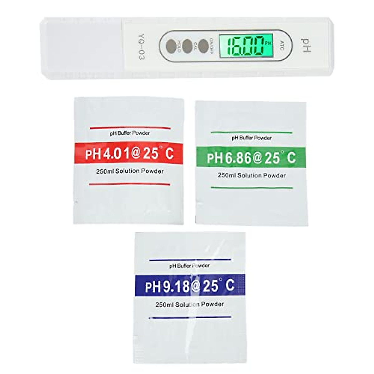 Digital Water Quality PH Meter, 0.01pH Accuracy Multipurpose PH Tester LED Display Value Lock for Aquarium for Aquaculture