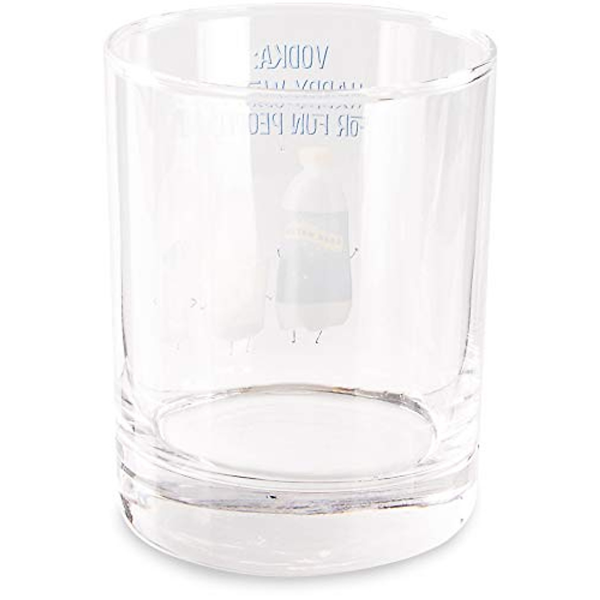 Pavilion Gift Company Vodka: Happy Water For Fun People-11 o 11 oz Rocks Glass, Blue