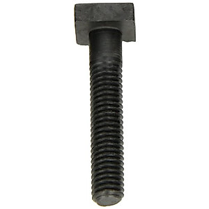 Te-Co 46262 Black Oxide 4140 Steel T-Bolt, 3/8"-16 TPI, 2" Thread Length, 2-1/2" Length, 11/16" x 11/16" x 1/4" Head, 3/8" Table Slot (Pack of 2)