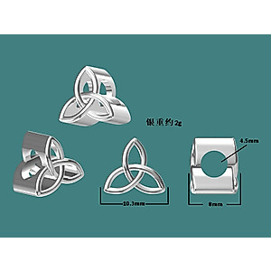 Triquetra Celtic Knot 925 Sterling Silver Charm Bead For Pandora & Similar Charm Bracelets or Necklaces