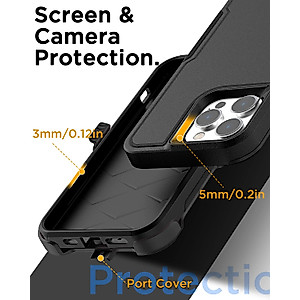 AICase for iPhone 14 Pro Max Case with Glass Screen Protector+Camera Lens,Heavy Duty Drop Protection Full Body Rugged Shockproof Military Protective Tough Durable Cover for iPhone 14 Pro Max 6.7"_15