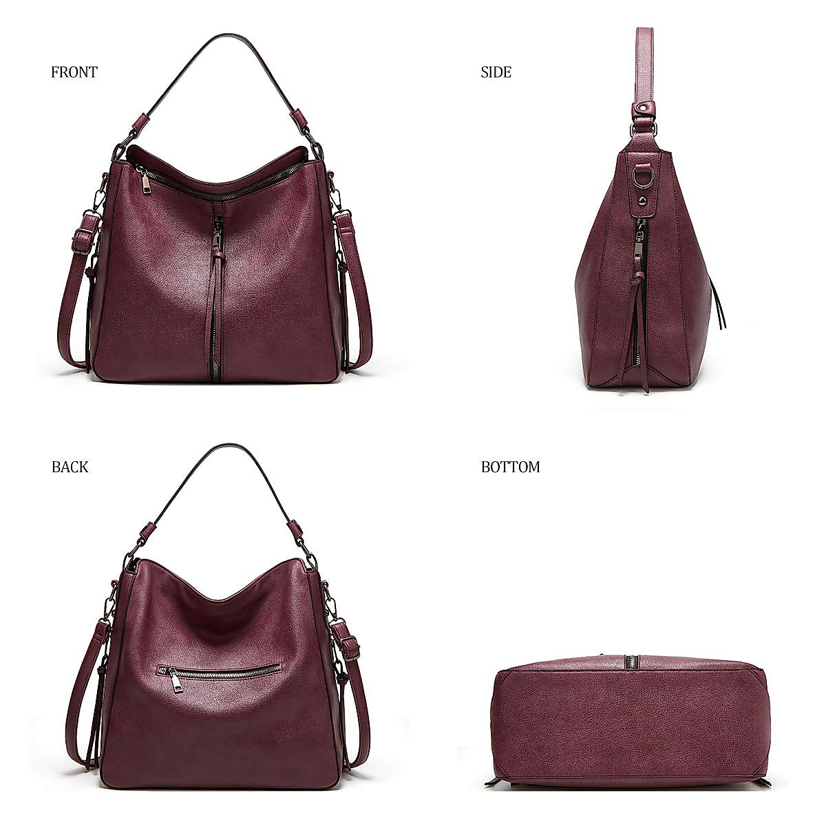 Women Fashion Handbags Wallet Tote Bag Shoulder Bag Top Handle Satchel Purse Set 3pcs