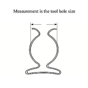 50 x Assorted Tool Spring Terry Clips Heavy Duty Storage / Shed Garage
