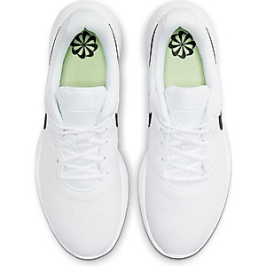 Nike Mens Tanjun, White/Black-Barely Volt, 9