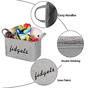 Toy Box Chest Organizer, 3 Three-Layer Fabric Storage Bag with Handles,Waterproof Foldable Toy Basket for Kids,Storage Bin for Clothes,Toy, Books and Other Sundries