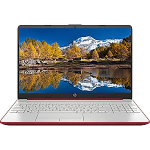 HP 2023 15'' HD IPS Laptop, Windows 11, Intel Pentium 4-Core Processor Up to 2.70GHz, 4GB RAM, 256GB SSD, HDMI, Super-Fast 6th Gen WiFi, Dale Red (Renewed)