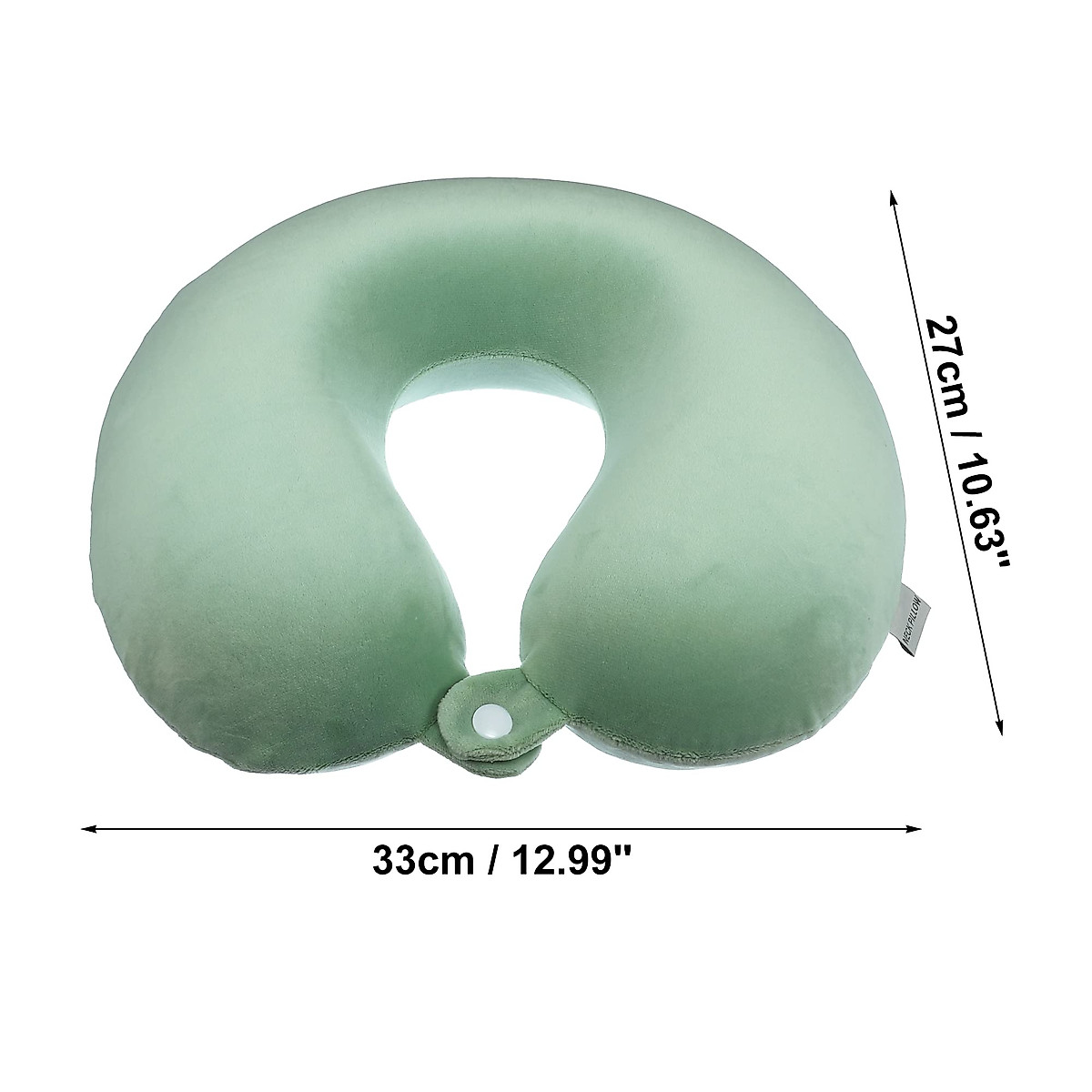 VOCOSTE U Shaped Memory Foam Pillow, Neck Pillow Cushion, Home Travel Office Pillow Cushion, Green