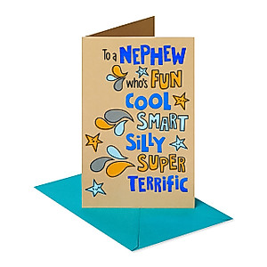 American Greetings Birthday Card for Nephew (Super Terrific)