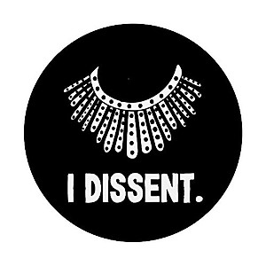 I Dissent Collar RBG Ruth Bader Ginsburg Gift for Women PopSockets PopGrip: Swappable Grip for Phones & Tablets