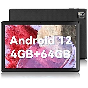 SGIN Android 12 Tablet, 10 Inch 4GB RAM 64GB ROM Tablets with Octa-Core 2.0Ghz Processor, 1280 * 800 Pixel IPS Screen, 2MP+5MP Camera, 6000mAh, GPS, WiFi, Bluetooth 5.0