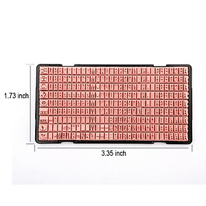 Miseyo DIY Self Inking Stamp Up to 3 Lines, Customized Text Clothing Label, Paper and Fabric Marker