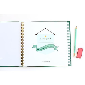 The School Memory Book: A Timeless School Years Memory Book for Preschool - 12th Grade Memories, Keepsakes and Cherished Moments (Storage Pocket Included)