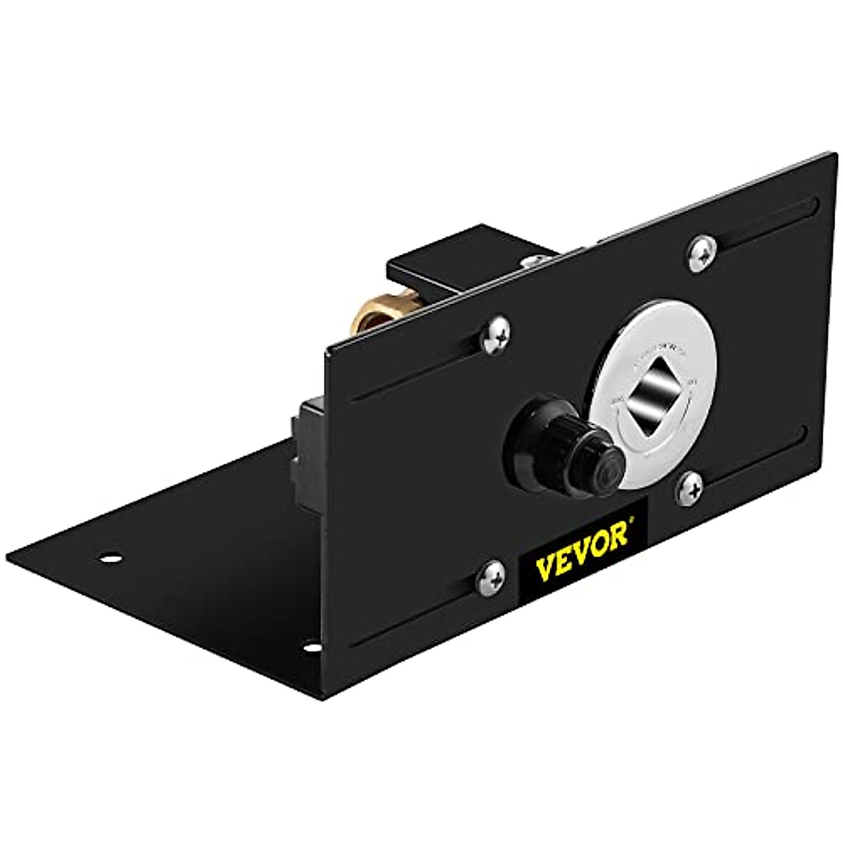 VEVOR Fire Pit Gas Burner Spark Ignition Kit, 300K BTU Fire Pit Ignition System, Stainless Steel Fire Pit Igniter, with 1/2'' Key Valve with Key and Leads & Ground Wire Black Retractable