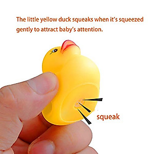 LOUHUA Rubber Duck Bath Toys 50PCS Mini Ducks Bulk for Kids Baby Shower Decorations Birthday Party Favors Gift Classroom Summer Beach Pool Activity Carnival Game