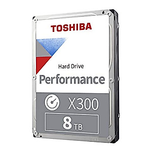 Toshiba X300 8TB Performance & Gaming 3.5-Inch Internal Hard Drive – CMR SATA 6 GB/s 7200 RPM 256 MB Cache - HDWR480XZSTA