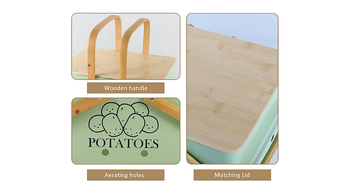 Xbopetda Potato Storage Box - Kitchen Organizer