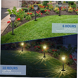 DOITOOL Outdoor Lanterns for Patio Waterproof Solar Power 6 Pack Garden Lights for Pathway and Lawn Decor