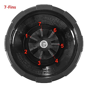7 Fins Ninja Blender Replacement Blade for Nutri Ninja Auto iQ Ninja Parts Accessories Replacement Cups BL482 BL642 NN102 BL682 BL2013 Series Blenders with Rubber Gasket