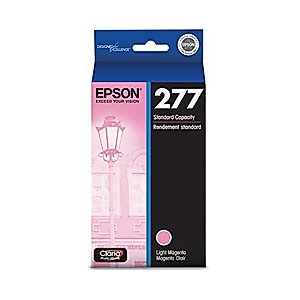 Epson T277 Claria Photo HD Ink Standard Capacity Light Magenta Cartridge (T277620) for Select Expression Printers