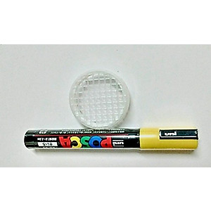 Posca YELLOW color queen bee marking pen PC5M & push in cage
