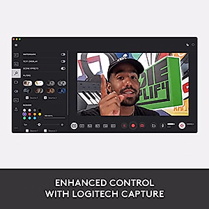 Logitech for Creators StreamCam Premium Webcam for Streaming and Content Creation, Full HD 1080p 60 fps, Premium Glass Lens, Smart Auto-Focus, for PC/Mac – Graphite
