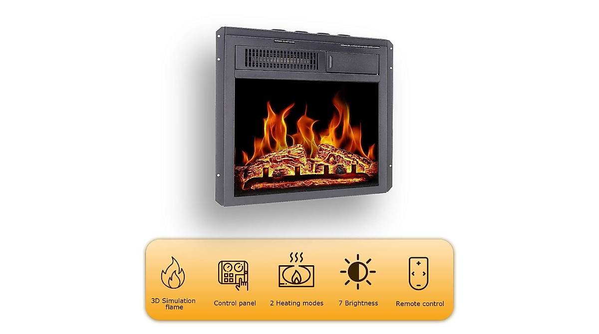 Antarctic Star Electric Fireplace Insert – Modern Comfort