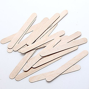 Bluezoo 100 Count Waxing Sticks Spatulas Large Wood Wax Applicator for Eyebrow Bikini Line Hair Removal and Smooth Skin, Salon Spa and Home Usage, Wooden Wax Stick