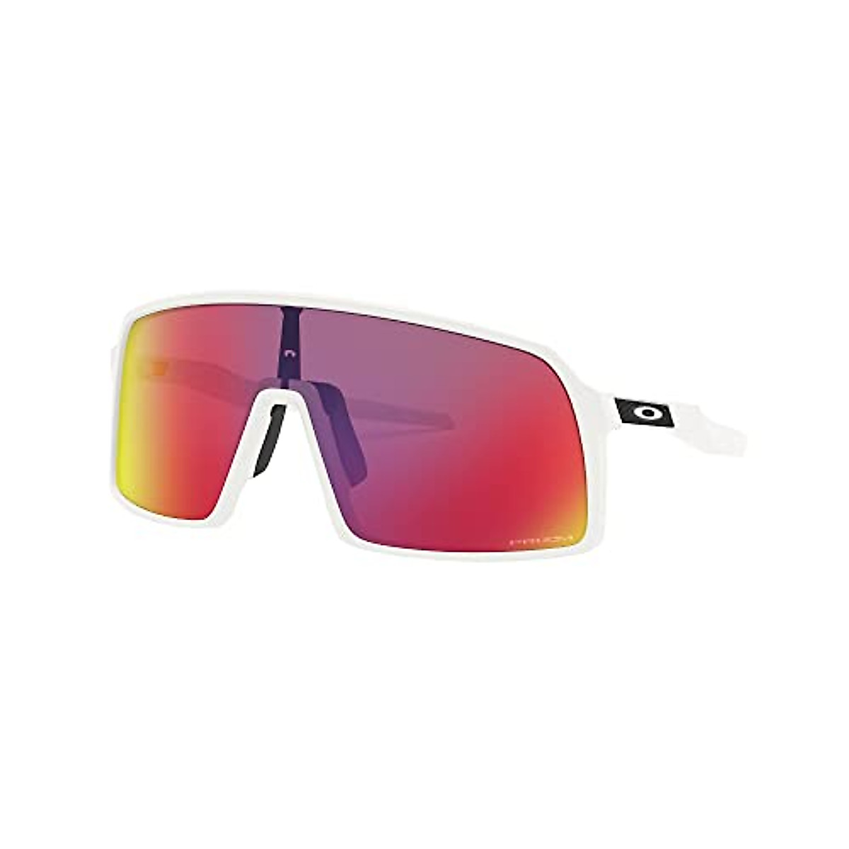 Oakley Men's Oo9406 Sutro Rectangular Sunglasses, Matte White/Prizm Road, 37 mm