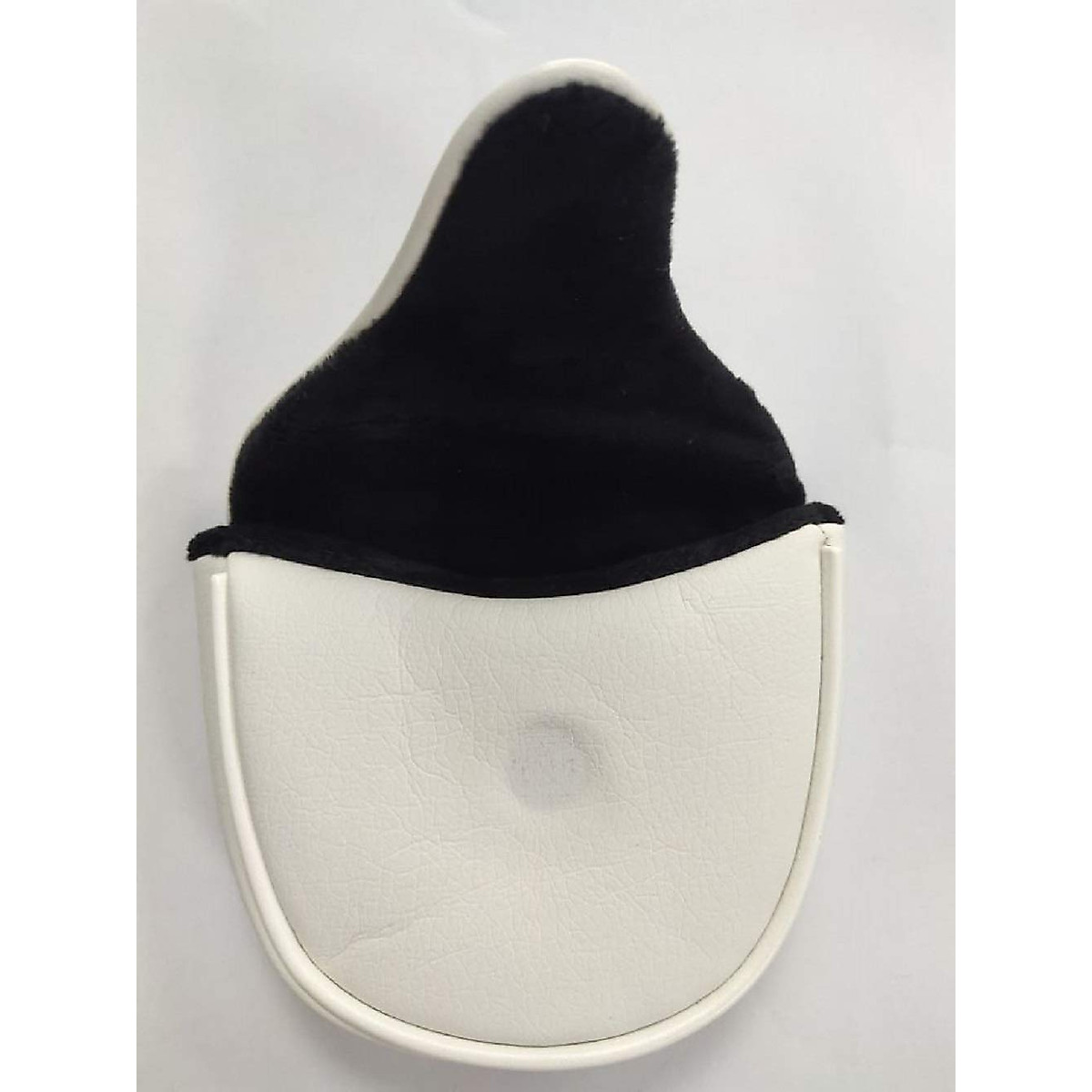 DBYAN Pebble Beach Patterned Golf Links Magnetic Mallet Putter Head Cover for Scotty Cameron, Taylormade, Titleist, Ping and Mizuno Putters,White