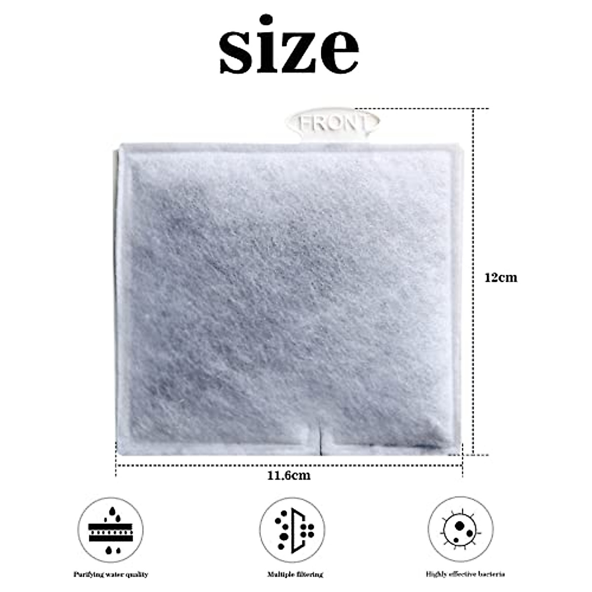 hodahuku Filter Cartridges for Aqueon QuietFlow Medium Aquariums Replacement Fish Tank Filter Cartridges (15 Pack)