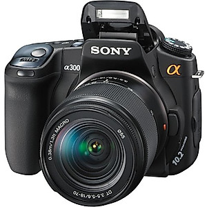 Sony Alpha DSLRA300K 10.2MP Digital SLR Camera with Super SteadyShot Image Stabilization with DT 18-70mm f/3.5-5.6 Zoom Lens (Discontinued by Manufacturer)