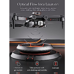 Drone with Camera, Remote Control Drones, 1080P HD Mini Drone for Kids Adults, With One Key Take Off/Landing, Electrically Tuned Camera, Obstacle Avoidance, Optical Flow Localization