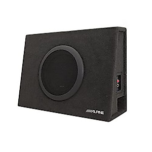Alpine SWT Loaded Enclosure (SBT-S10V) 1000W Peak (350W RMS) SWT Series Single 10" Ported Subwoofer Enclosure