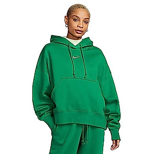 Nike Sportswear Phoenix Fleece Women's Over-Oversized Pullover Hoodie, Green, M Regular US