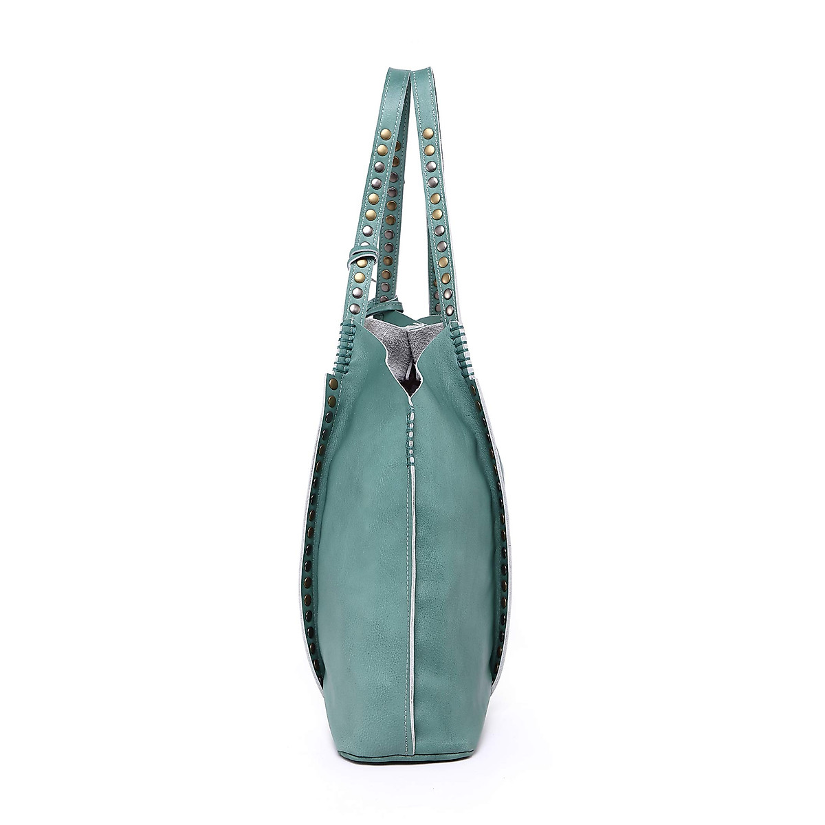 OLD TREND Genuine Leather Birch Tote Bag (Mint)