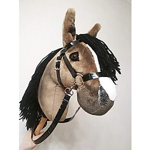 Hobby horse for kids A4 Chestnut hobby horse on stick