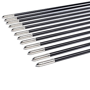 6875 Fiberglass Arrows Archery 24 Inch Target Shooting Safetyglass Recurve Bows Suitable for Youth Children Woman Beginner 12pcs/Pack (tigerspot Orange Vanes)