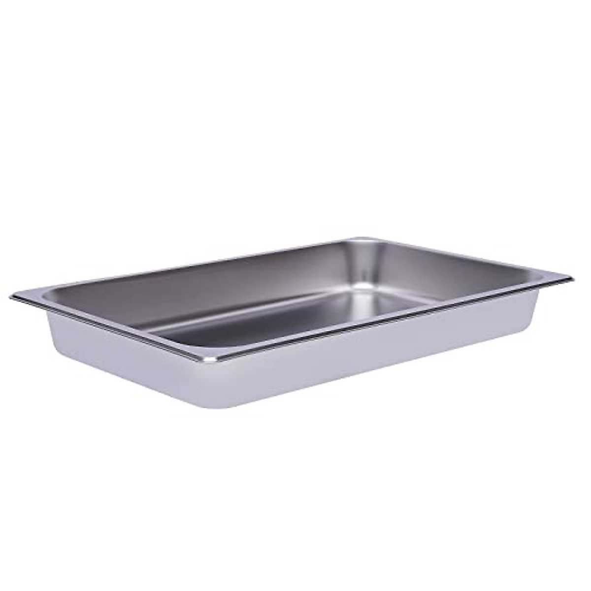 NG NOPTEG Full Size Steam Table Pans, 6-Pack 2.5 Inch Deep Restaurant Steam Table Pans 201 Gauge Stainless Steel Hotel Pan for Catering Supplies Restaurant Kitchen Pan Tray