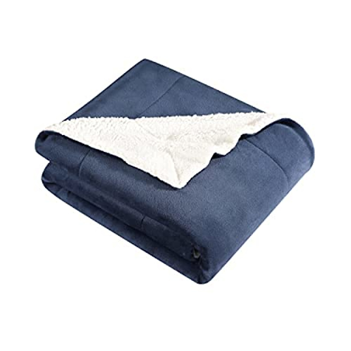 Eddie Bauer Ultra-Plush Collection Throw Blanket - Reversible Sherpa Fleece Cover, Soft & Cozy, Perfect for Bed or Couch, Twin, Blue