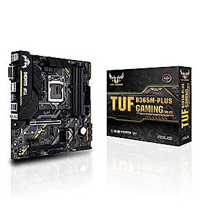 Asus TUF B365M-PLUS Gaming (Wi-Fi) LGA1151 (300 Series) DDR4 HDMI WiFi M.2 mATX Motherboard
