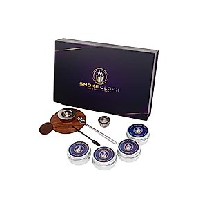 Cocktail Smoker Kit - Smoke Cloak - Old Fashioned Cocktail Kit - Whiskey Smoker Kit - Bourbon gifts for men - Drink Smoker (Torch Sold Separately)