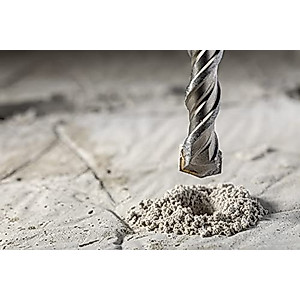 Sabre Tools 4-Piece 12in SDS Plus Drill Bit Set, Carbide Tipped, Rotary Hammer Drill Bits for Brick, Stone, Concrete (1/4" x 12", 5/16" x 12", 3/8" x 12", 1/2" x 12")