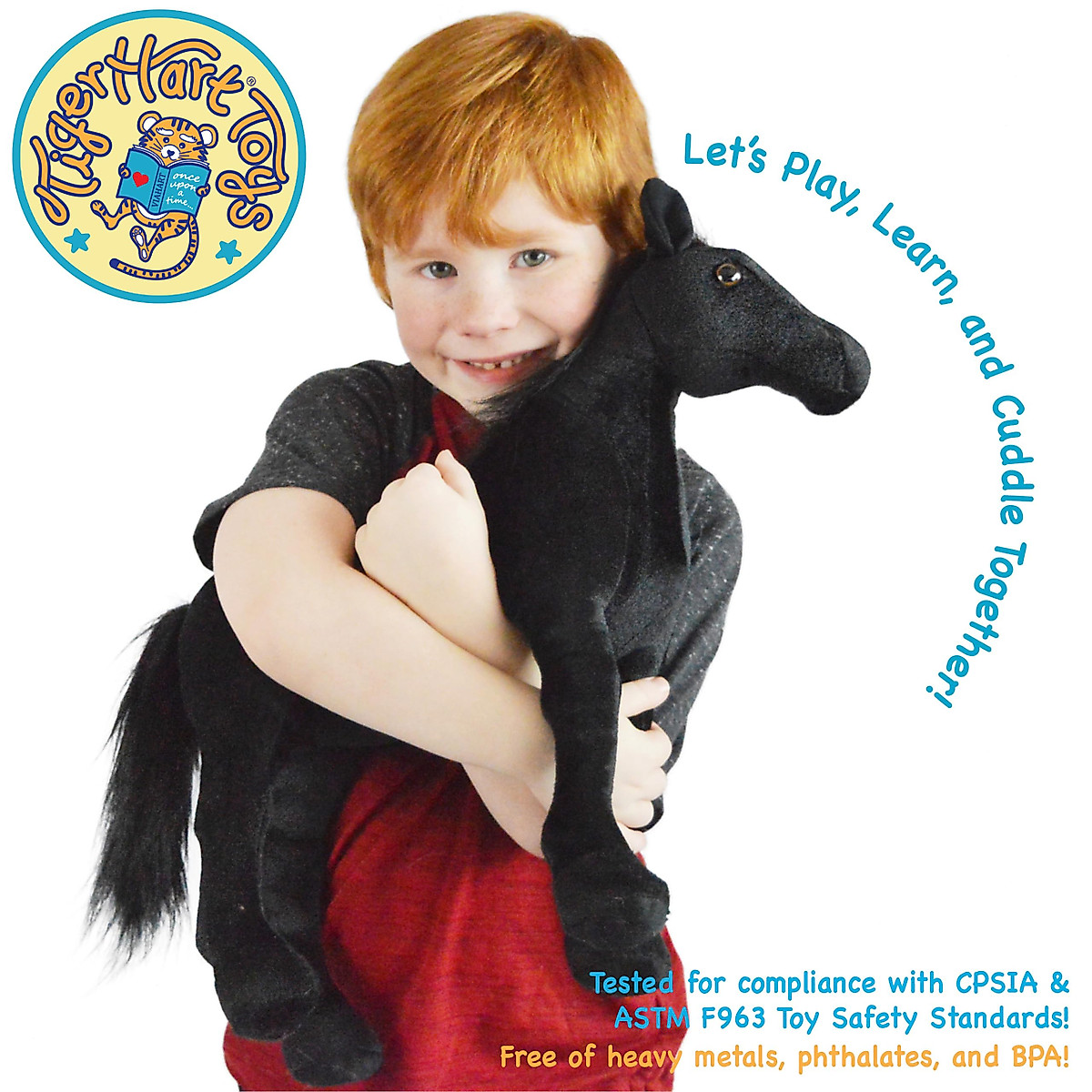 TigerHart Ignacio The Black Stallion - 18 Inch Stuffed Animal Plush